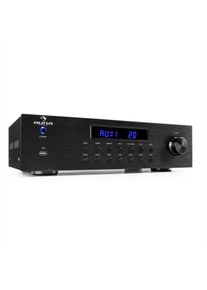 Auna AV2-CD850BT 4-Zonen Stereo-Verstärker | 8 x 50 W RMS | Bluetooth USB | Funkfernbedienung 30 m Reichweite