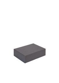 ratioform Stülpdeckelkarton, 1-wellige Wellpappe, 301 x 213 x 80 mm, schwarz, innen weiß