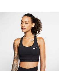 Nike Damen Swoosh Medium-Support Non-Padded Sports Bra schwarz