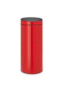 Brabantia Abfalleimer TOUCH BIN NEW, 30 Liter, Mülleimer mit Soft-Touch Verschluss und herausnehmbarem Inneneinsatz, Farbe: Passion Red