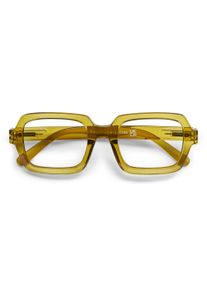 HAVE A LOOK – Lesebrille +1.5 – Grün – Quadratisch – Lesebrillen für Damen und Herren – Qualitativ Hochwertig – Leicht – Flexibügel – Gute Passform – Biobasiert Brille - Nachhaltig