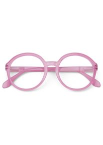 HAVE A LOOK – Lesebrille +1.0 – Rosa – Groß, rund – Lesebrillen für Damen und Herren – Qualitativ Hochwertig – Leicht – Flexibügel – Gute Passform – Biobasiert Brille - Nachhaltig