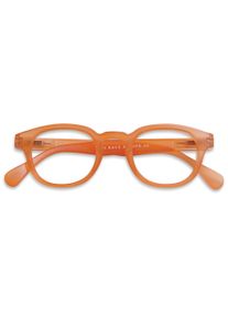 HAVE A LOOK – Lesebrille +1.0 – Orange – Rund – Lesebrillen für Damen und Herren – Qualitativ Hochwertig – Leicht – Flexibügel – Gute Passform – Biobasiert Brille - Nachhaltig