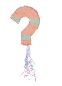 Smiffys 52732 Gender Reveal Pull Piñata, Unisex Erwachsene, Pink & Blau, One Size