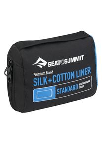 Sea To Summit - Hüttenschlafsäcke - Silk/Cotton Travel Liner Standard (Rectangular) Navy Blue , aus Baumwolle - Blau