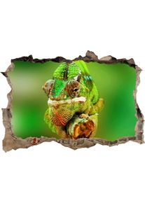 Generic 3D lebendige Wandtattoos Chameleon Lizard Jungle Green 3D Wandaufkleber Poster Aufkleber Wandbild Schlafzimmer Z363
