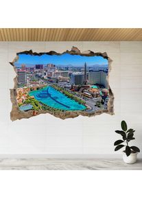 Wandtattoo Cityscape 3d Smashed View Wall Sticker Poster Decal HOME DECOR 60x90CM