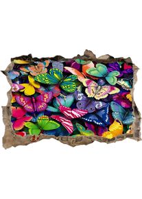 Generic 3D lebendige Wandtattoos Schmetterling Muster Hintergrund 3D Wandaufkleber Poster Aufkleber Wandbild Schlafzimmer