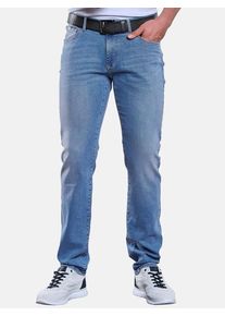 Engbers Herren Jeans 5-Pocket Super-Stretch blau slim fit uni Gr. 33/36