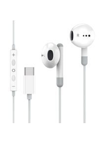 USB C In-Ear Kopfhörer mit Kabel, 2-Pack HiFi-Audio Stereo Ohrhörer, mit Mikrofon und Lautstärkeregler, für Samsung Galaxy S21 S20 Huawei P40 P30 P20 Pro Mate, Google, iPad Pro, Xiaomi und mehr