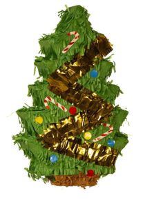 Smiffys 52726 Weihnachtsbaum Piñata, Unisex-Kinder, Mehrfarbig, Einheitsgröße