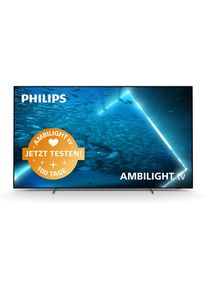 Philips 65OLED707/12 OLED TV (Flat, 65 Zoll / 164 cm, UHD 4K, SMART TV, Ambilight, Android TV™ 11 (R))