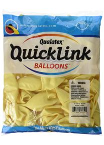 Qualatex 65330 50 Count Pearl Quick Link Latex Balloons Ballon, Gummi, elfenbeinfarben