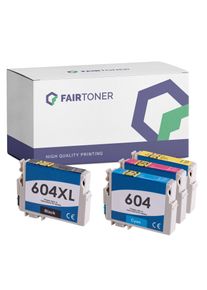 FairToner 4er Multipack Set kompatibel für Epson C13T10H94010 / 604XL / 604 Druckerpatronen
