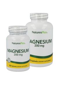 Nature's Plus Natures Plus Magnesium 200 mg (Aminosäurechelat) Tabletten - Packungsgröße: 90 Tabletten