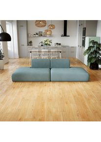MYCS Sofa Taubenblau - Moderne Designer-Couch: Hochwertige Qualität, einzigartiges Design - 270 x 72 x 107 cm, Komplett anpassbar