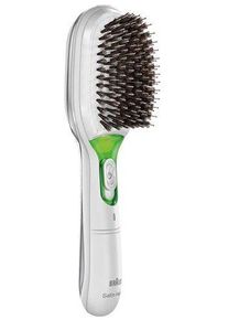 Braun Elektrohaarbürste Satin Hair 7 Bürste mit IONTEC Technologie und Naturborsten, weiß