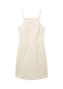 Tom Tailor Denim Damen Neckholder-Kleid aus Jeans, weiß, Uni, Gr. XL