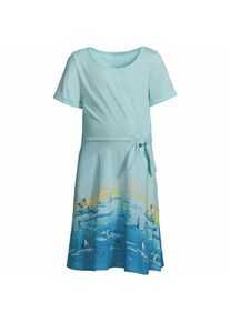 LANDS' END Jersey-Kleid mit Knotendetail für Mädchen, Kids,  Sonstige, Baumwolle, by Lands' End