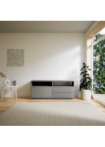MYCS Lowboard Grau - TV-Board: Schubladen in Grau & Türen in Grau - Hochwertige Materialien - 151 x 66 x 47 cm, Komplett anpassbar