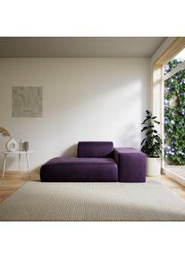 MYCS Sofa Samt Veilchenlila - Moderne Designer-Couch: Hochwertige Qualität, einzigartiges Design - 182 x 72 x 107 cm, Komplett anpassbar