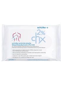 Schülke Schülke antimikrobielle Waschhandschuhe, 2% CHX, Einmalwaschhandschuhe zur antimikrobiellen Patientenwaschung, 1 Beutel = 8 Handschuhe