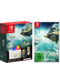Nintendo Switch OLED The Legend of Zelda TotK Edition + Tears of the Kingdom, schwarz