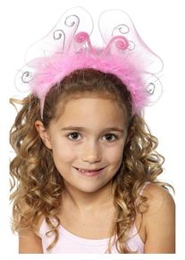 Smiffys Kinder Mädchen Haarband mit Schmetterlingsflügeln und Lametta, One Size, Pink, 31534
