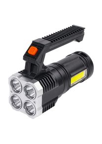 Taschenlampen Hohe Lumen | Handwander-Taschenlampe - Wander-Taschenlampe, leistungsstarke Taschenlampen mit wasserdichtem IPX-6-Design, über USB aufladbar, verschiedene Dimmmethoden Generic