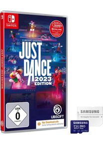 Ubisoft Just Dance 2023 Nintendo Switch, inkl. Samsung 128 Pro Plus microSD Karte