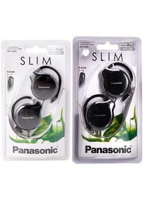 Panasonic RP-HS 46 E-K Black & RP-HS46-K Clip In-Ear-Kopfhörer - Besonders flach, leicht und angenehm zu tragen, schwarz