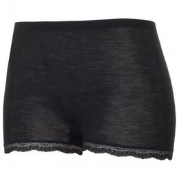 Engel - Women's Pants mit Spitze - Merinounterwäsche Gr 46/48 schwarz