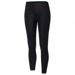 Engel - Women's Leggings mit Spitze - Merinounterwäsche Gr 34/36 schwarz