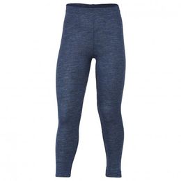 Engel - Kinder Leggings Merinoschurwolle - Merinounterwäsche Gr 140 blau