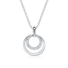 UNIQUE Kette Kreise Sterlingsilber Zirkonia