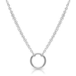 UNIQUE Kette runder Anhänger 925er Silber Anhänger