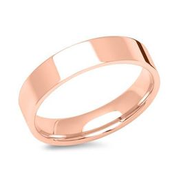 UNIQUE Rosévergoldeter Herrenring 5mm breit poliert