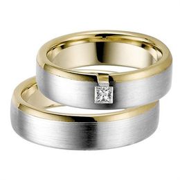 Rauschmayer Trauringe Weiß- und Gelbgold 6mm