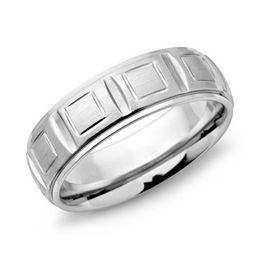 UNIQUE Moderner Ring Edelstahl 7mm Breite
