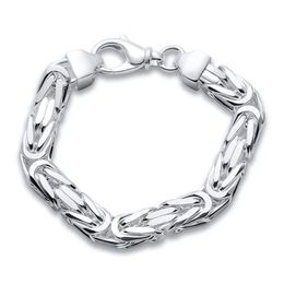 UNIQUE 925 Silberarmband: Königsarmband Silber 10mm