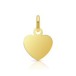 UNIQUE Vergoldeter 925 Silberanhänger Herz gravierbar