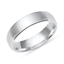 UNIQUE Schlichter Ring 925 Silber polierte Kanten 5mm