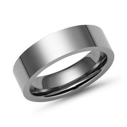 UNIQUE Moderner Ring Titan 6mm hochglanz poliert