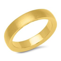 UNIQUE Vergoldeter Ring Edelstahl 4,9 mm breit