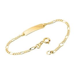 UNIQUE 333er Goldarmband: ID-Armband Gold 14cm