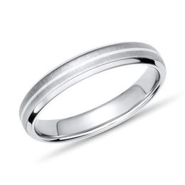 UNIQUE Moderner Ring Titan mit Einlage Silber 4mm breit