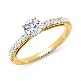 Brilladia Verlobungsring 585er Gold mit Diamanten
