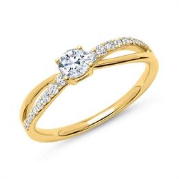 Brilladia 750er Gold Ring mit Brillanten