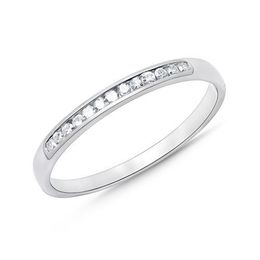 UNIQUE Ring 585er Weißgold mit 13 Diamanten 0,1105 ct.