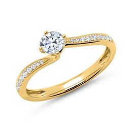 Brilladia Ring 750er Gold mit Diamanten